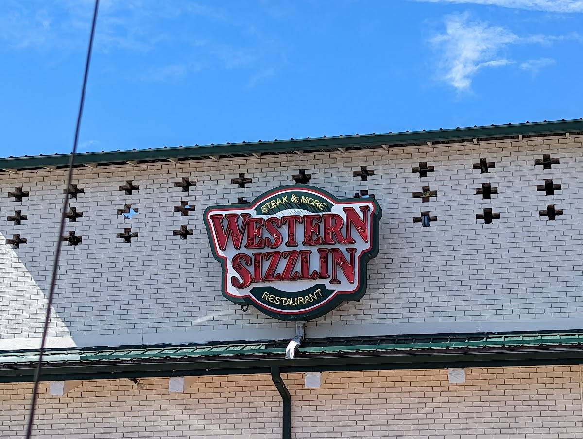 Menu at Western Sizzlin steakhouse, Spruce Pine