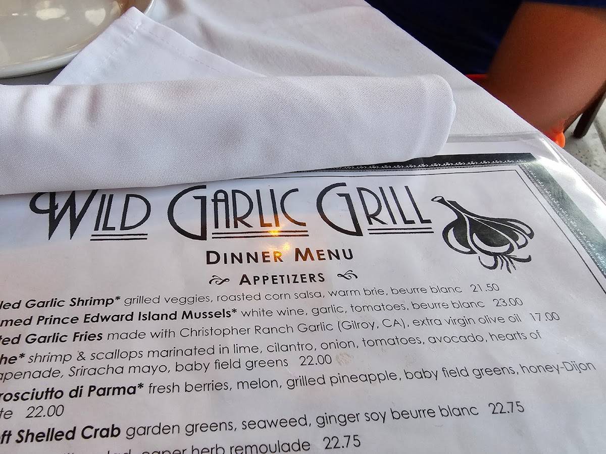 Menu at Wild Garlic Grill pub & bar, Tucson, E Skyline Dr Suite 120