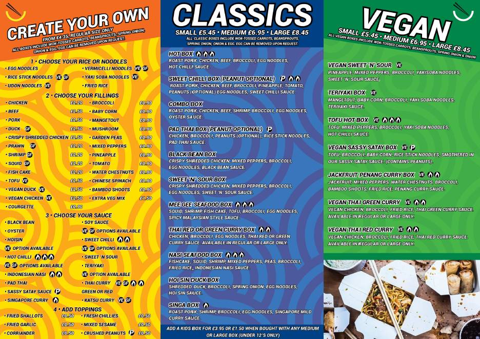 Menu at Wok & Go Tooting fast food, London