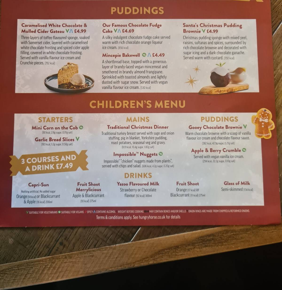 Menu at The Ashley Worksop (Hungry Horse) pub & bar, Worksop