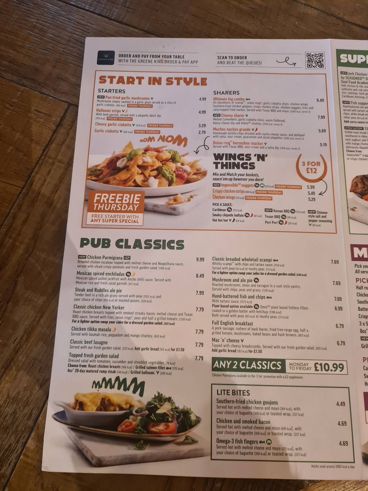 Menu at The Ashley Worksop (Hungry Horse) pub & bar, Worksop