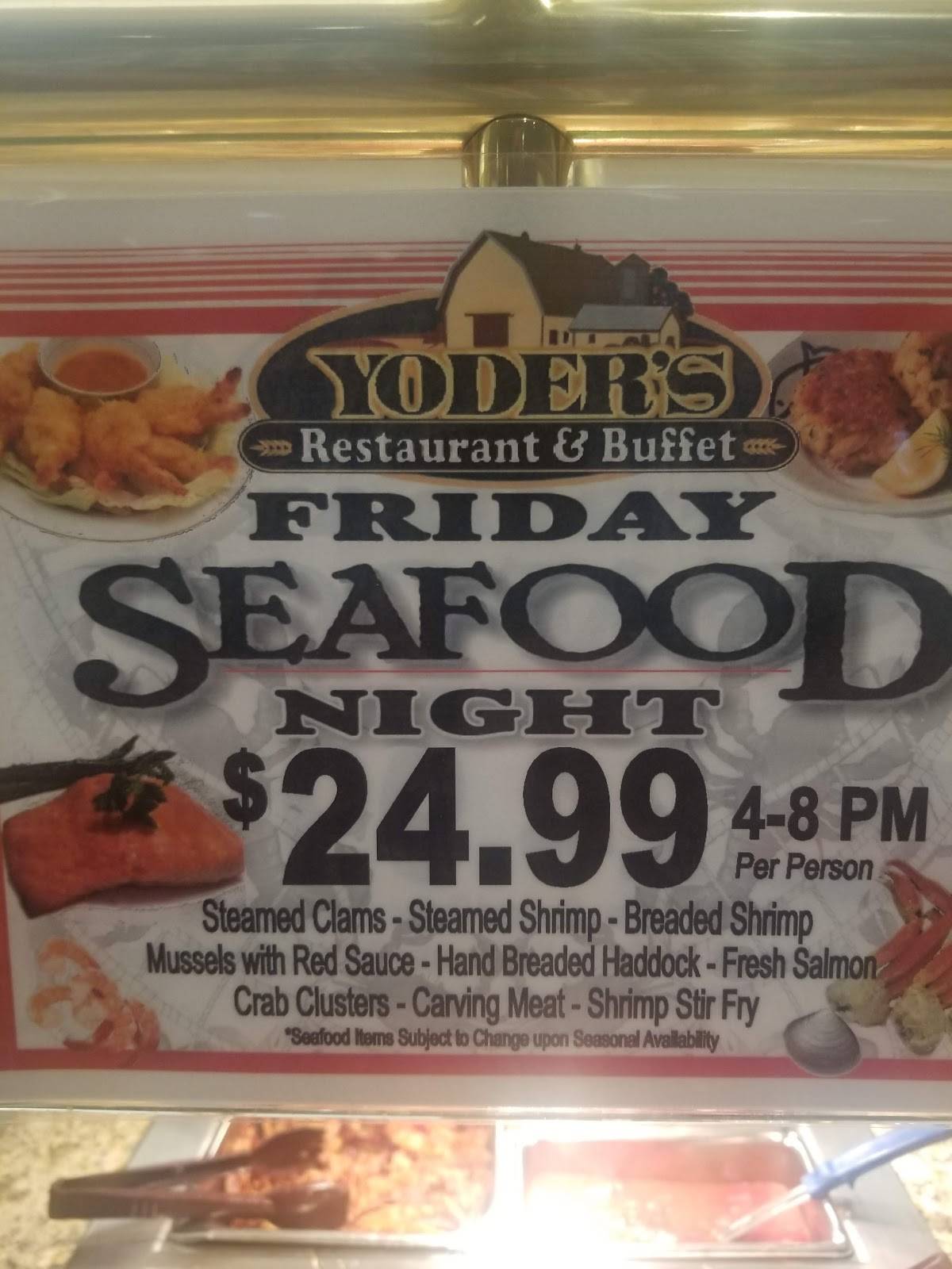 Menu at Yoder's Restaurant & Buffet, New Holland