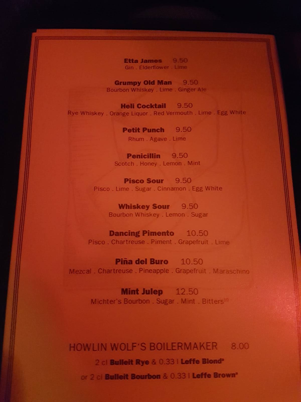 Speisekarte von Zum Wolf pub & Bar, München