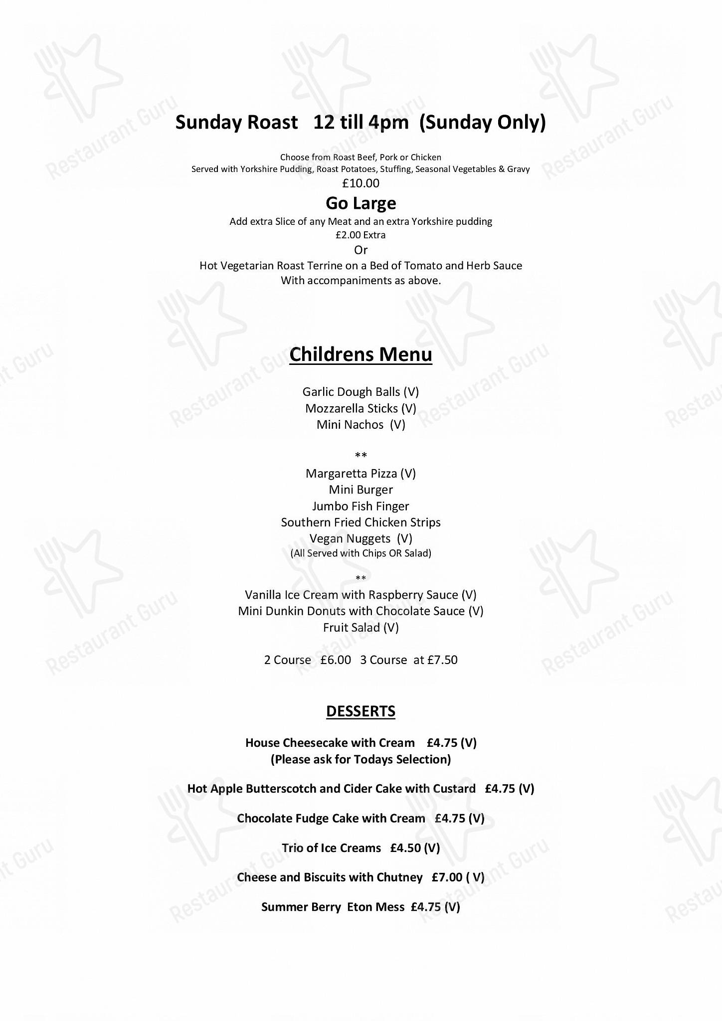 Menu at Judd's Folly pub & bar, Faversham