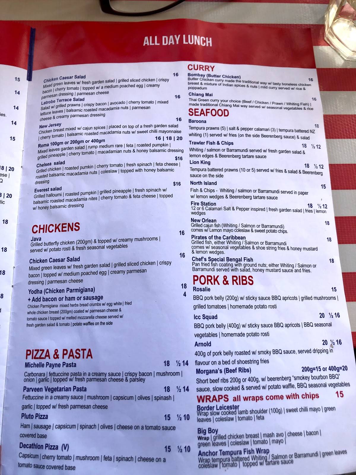 Menu at 107 Coffee Terminal Browns Plains cafe, Browns Plains