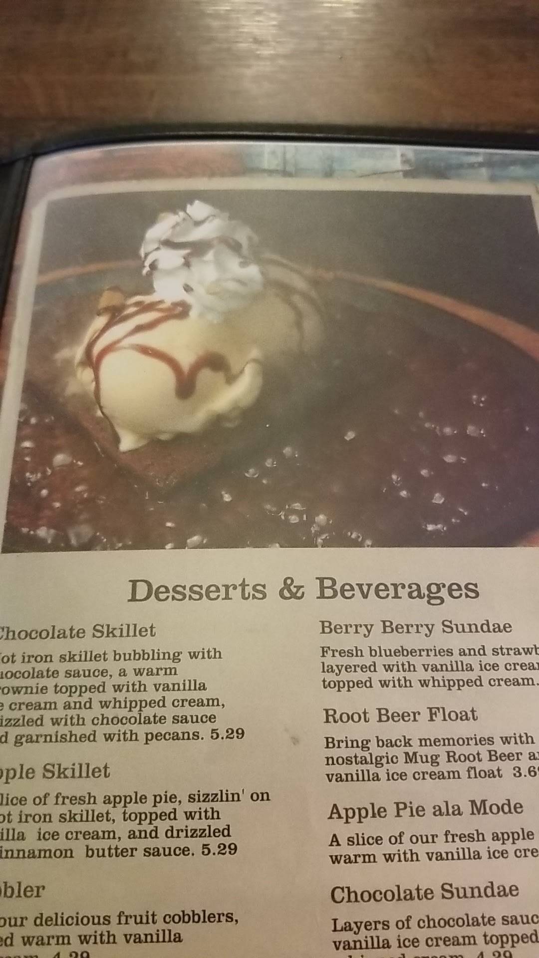 Menu at Prairie Kitchen restaurant, Ada