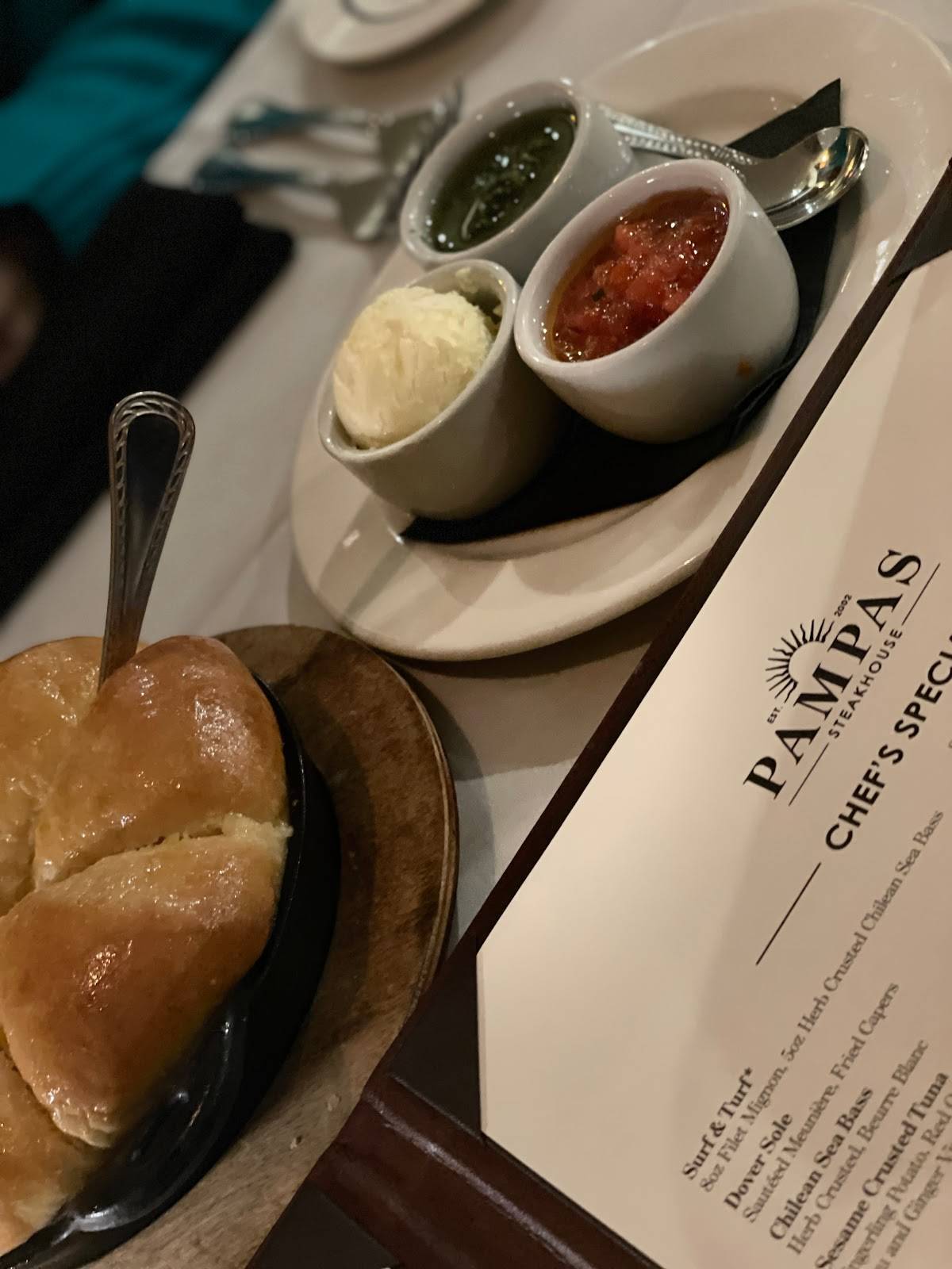Menu at Pampas Steakhouse, Johns Creek