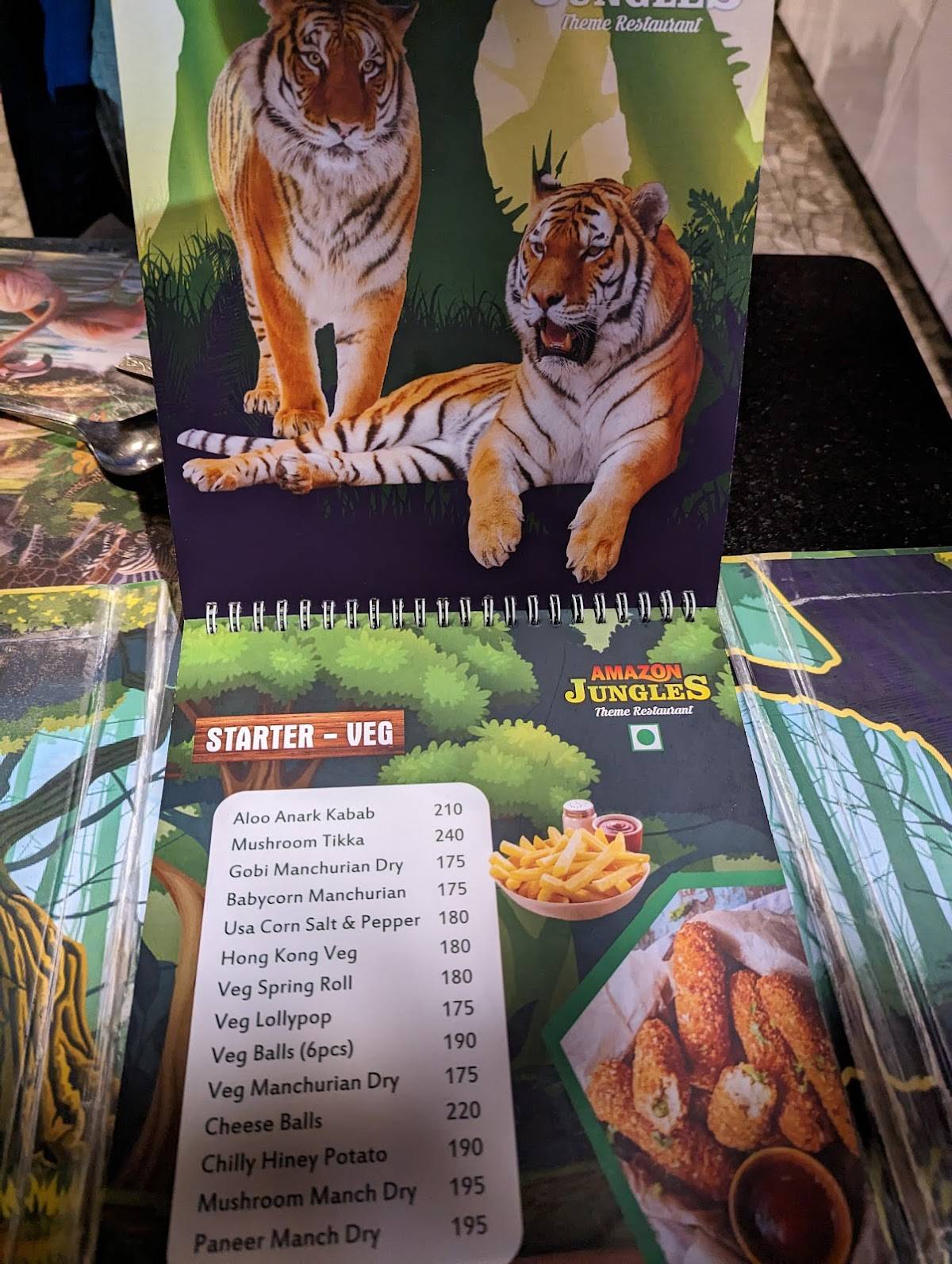 Menu at Amazon Jungles Restaurant - Theme Restaurant in OMR Perungudi ...