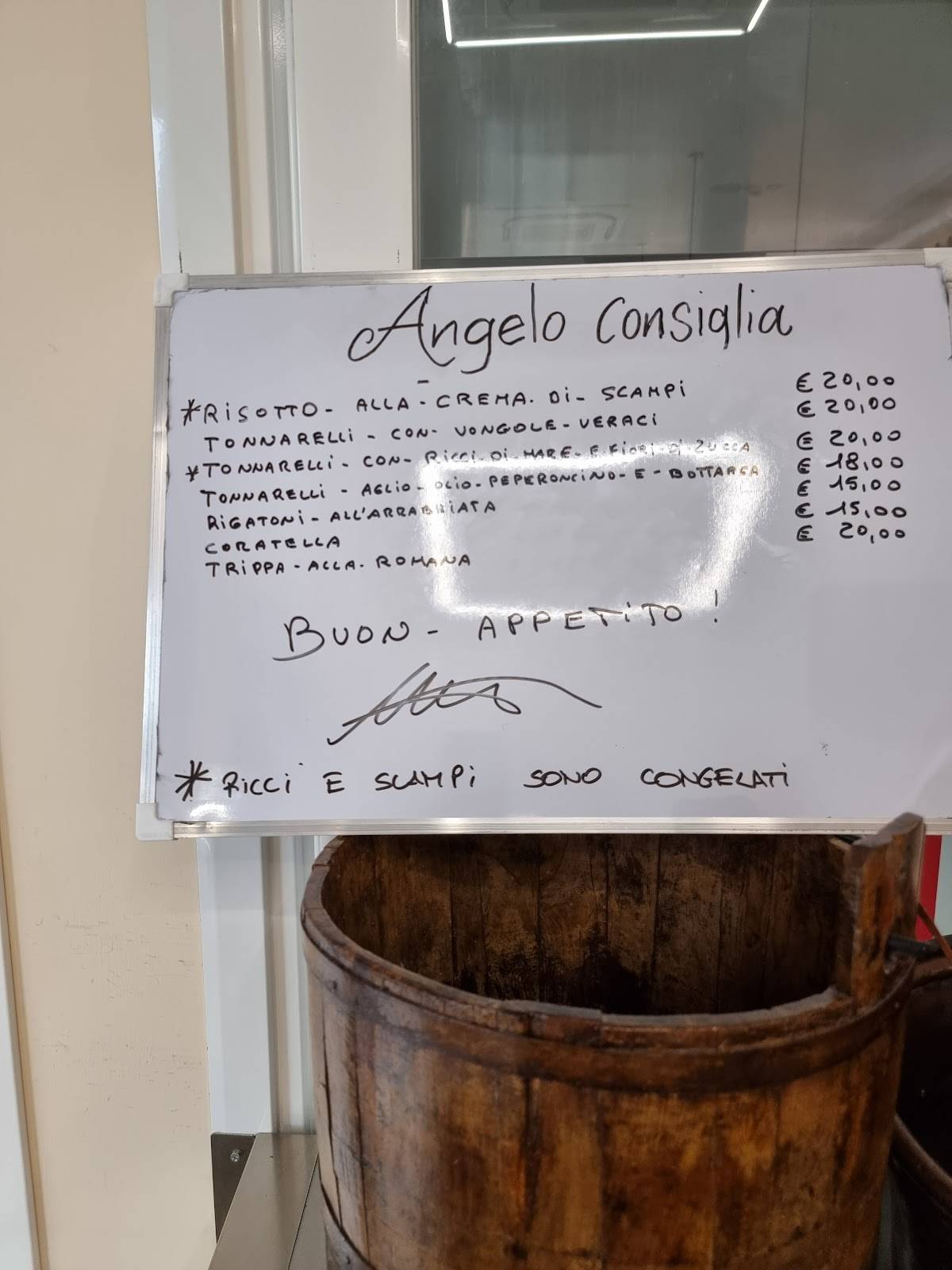 Menu da Angelo Ristorante Trattoria, Roma