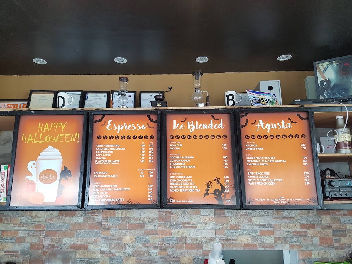Menu at Cafe Agusta, Antipolo