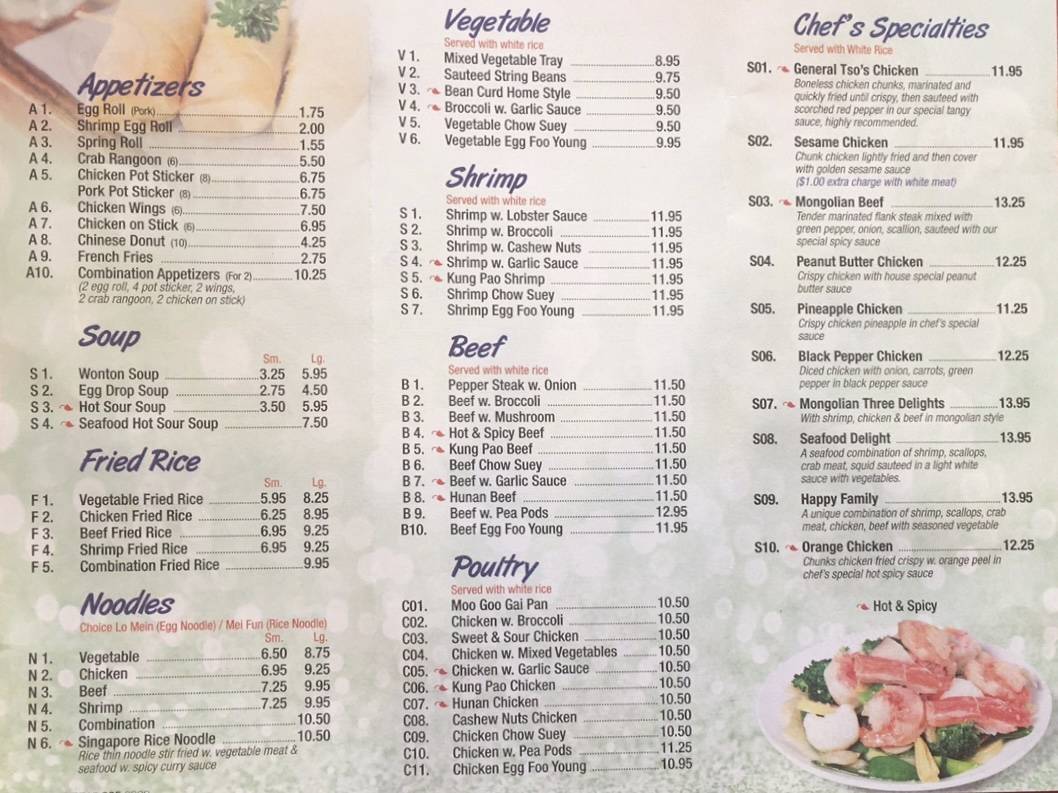 Menu at Asian Express restaurant, Portage, New Pinery Rd #5
