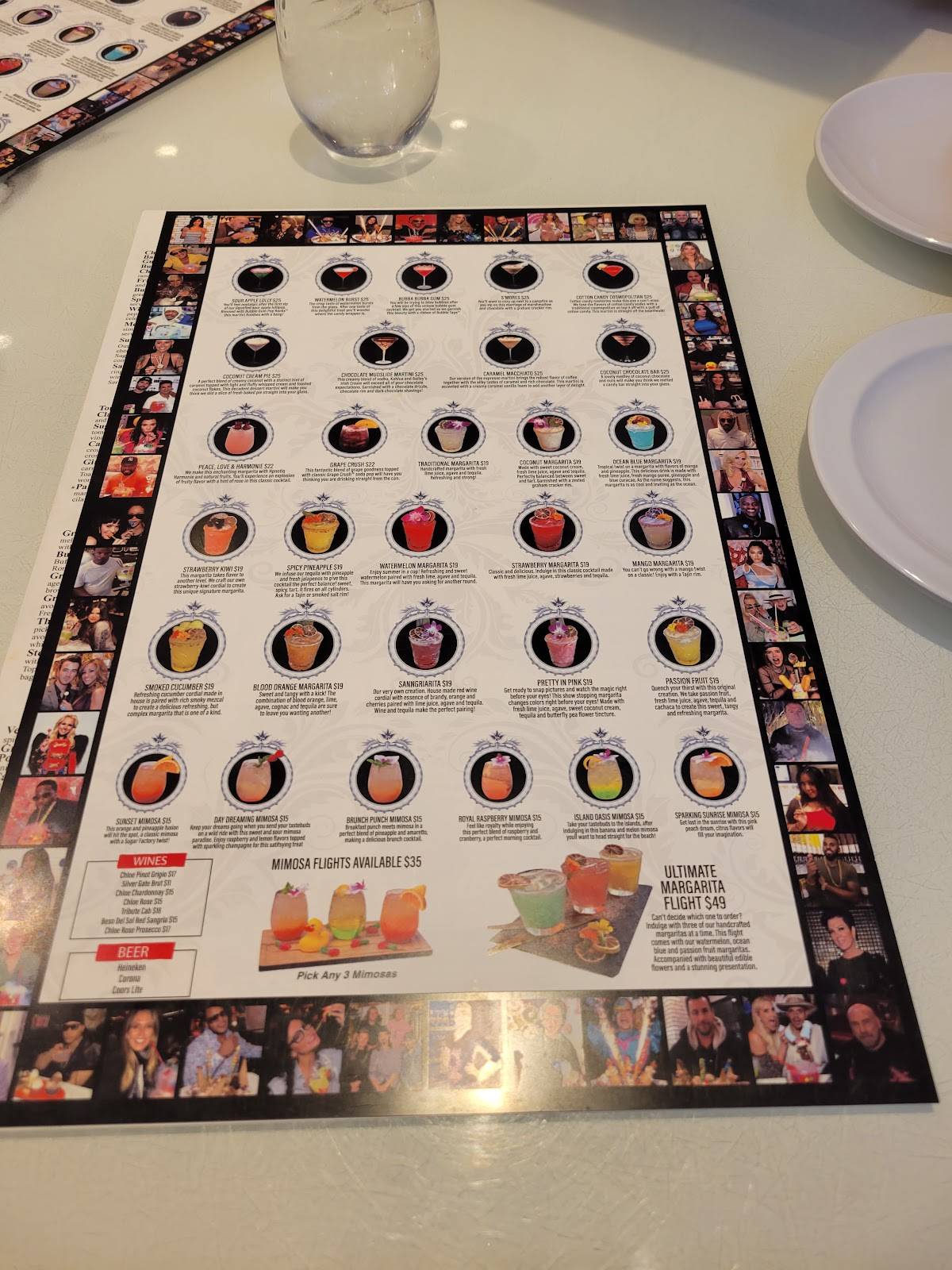 Menu at Sugar Factory - Atlantic City desserts, Atlantic City