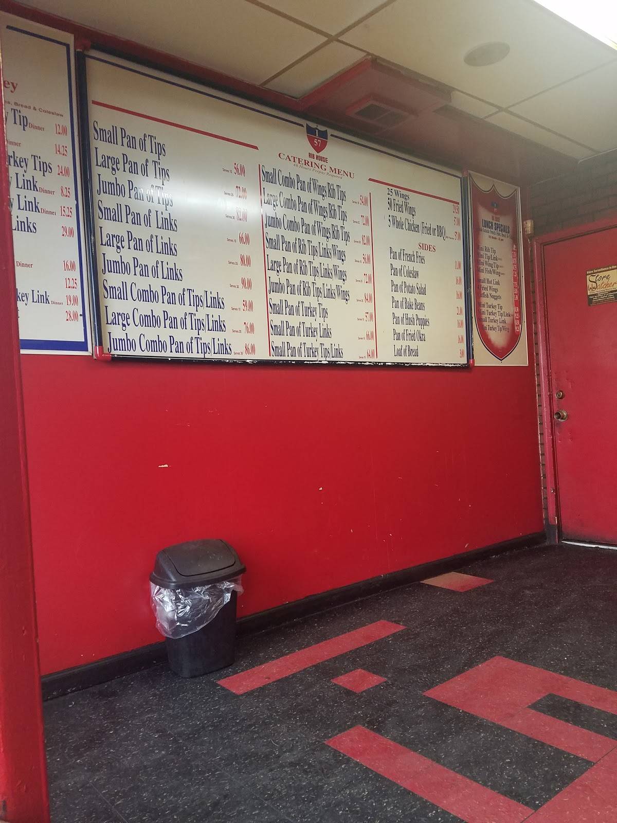 Menu at Chicago Pit Stop BBQ, Riverdale