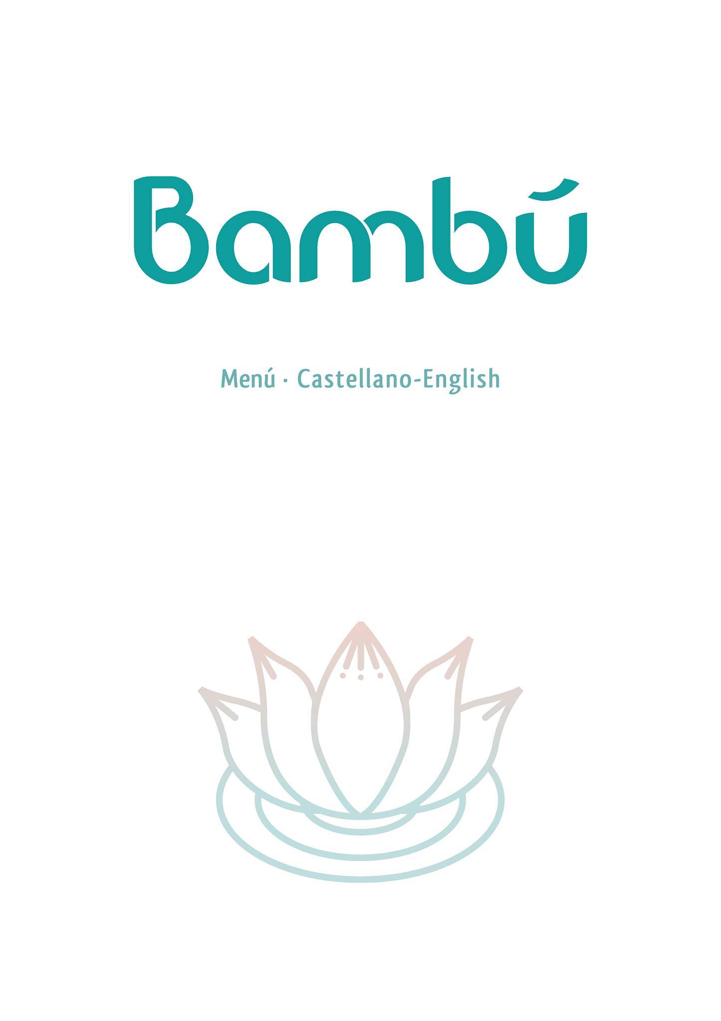 Carta de Bambú Beach Bar, Barcelona, Av. Litoral