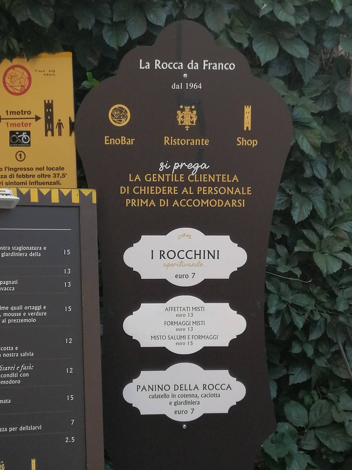 Menu da Bar Ristorante La Rocca - Castell'Arquato (pc), Castell'Arquato