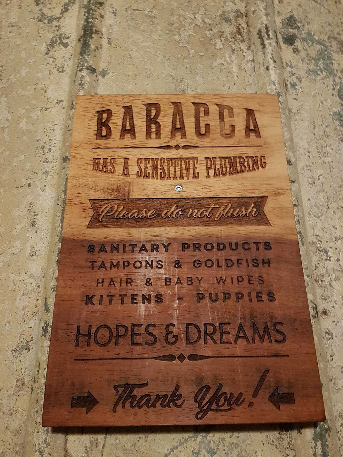 Menu at Baracca, Leuven