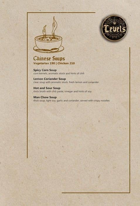 Menu at Levels Pub & Kitchen, Bengaluru