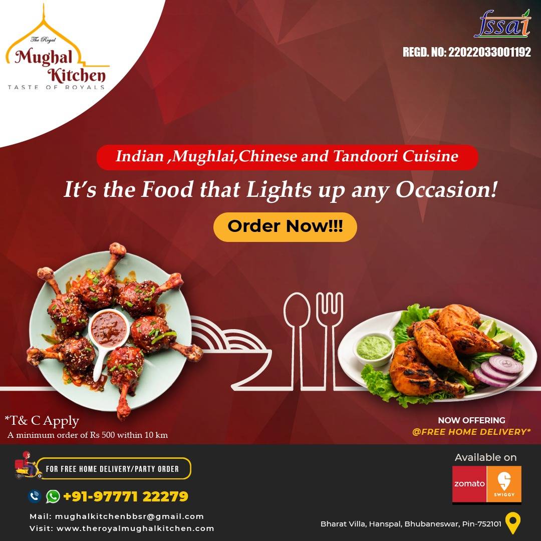 Menu at The Royal Mughal Kitchen, Bhubaneswar