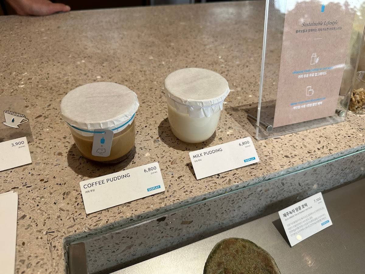 Menu at Blue Bottle Coffee Jeju Cafe, South Korea