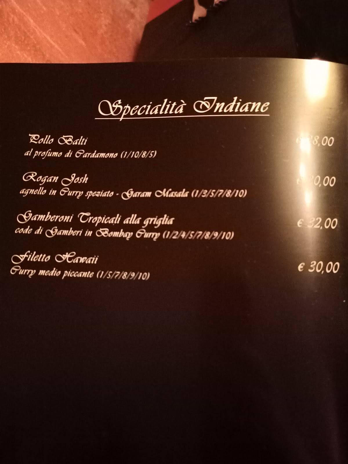 Menu da Borgo Antico ristorante, Recanati