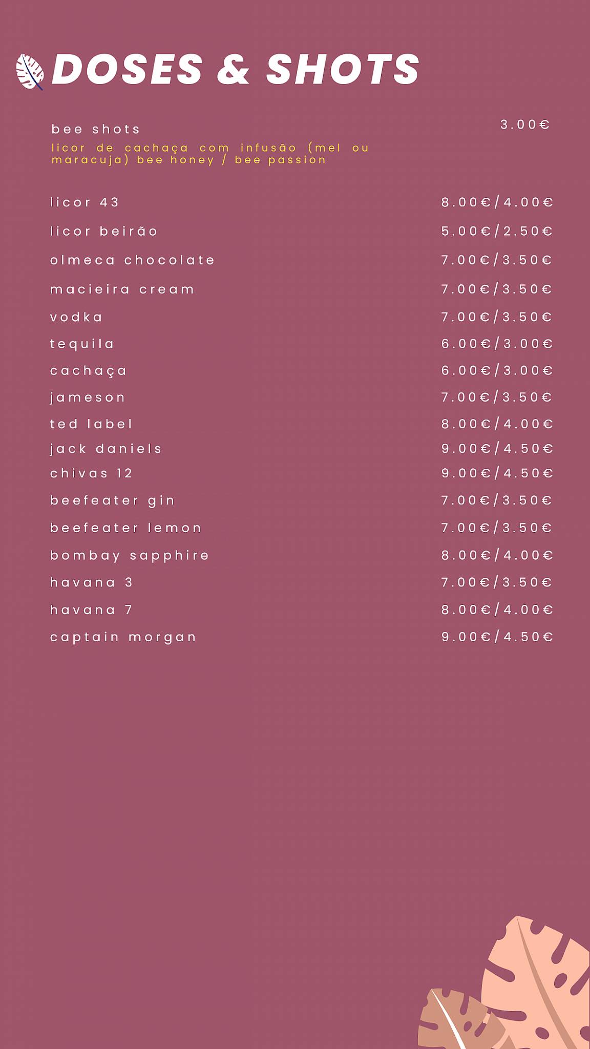 Menu em Boteco da DRI restaurante, Lisboa, Cais Gás 19 Armazém A