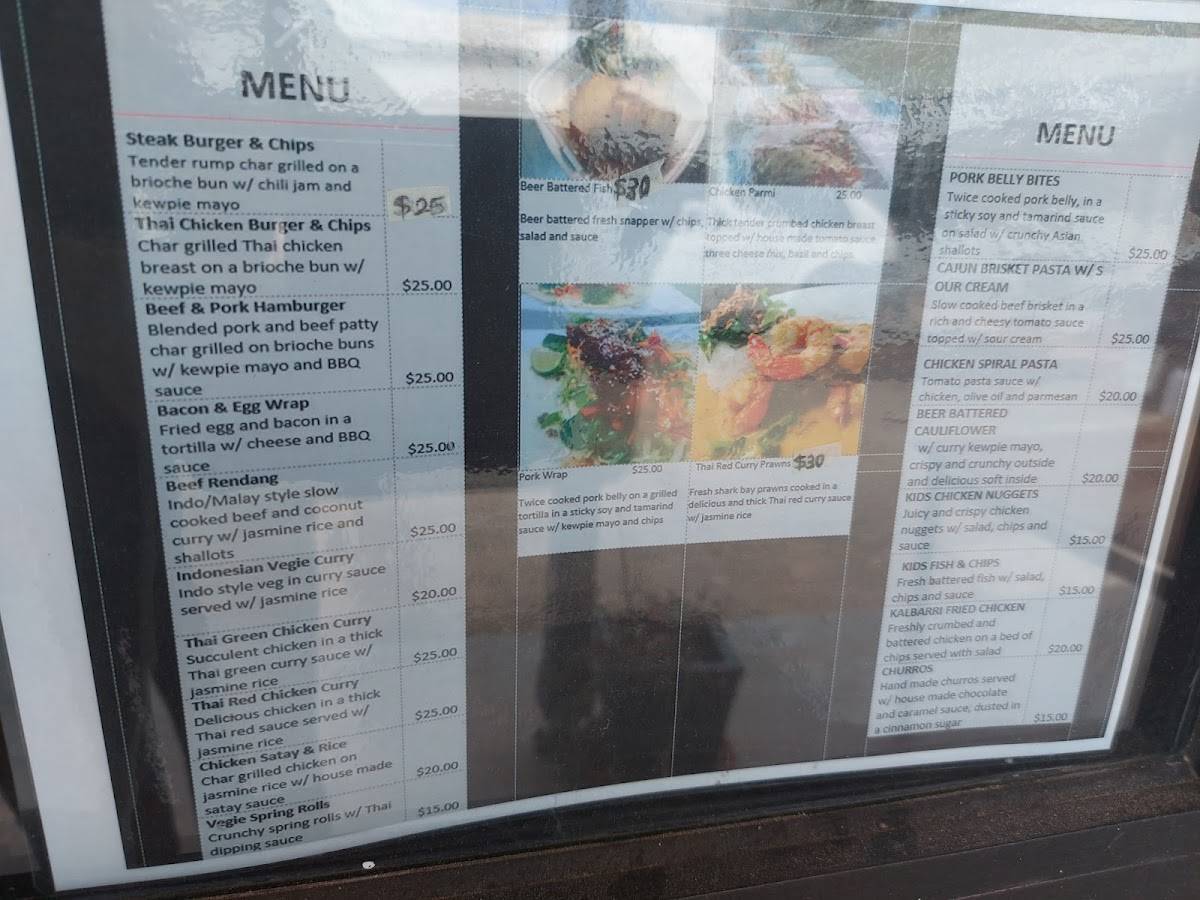 Menu at Buddhas Bites restaurant, Kalbarri