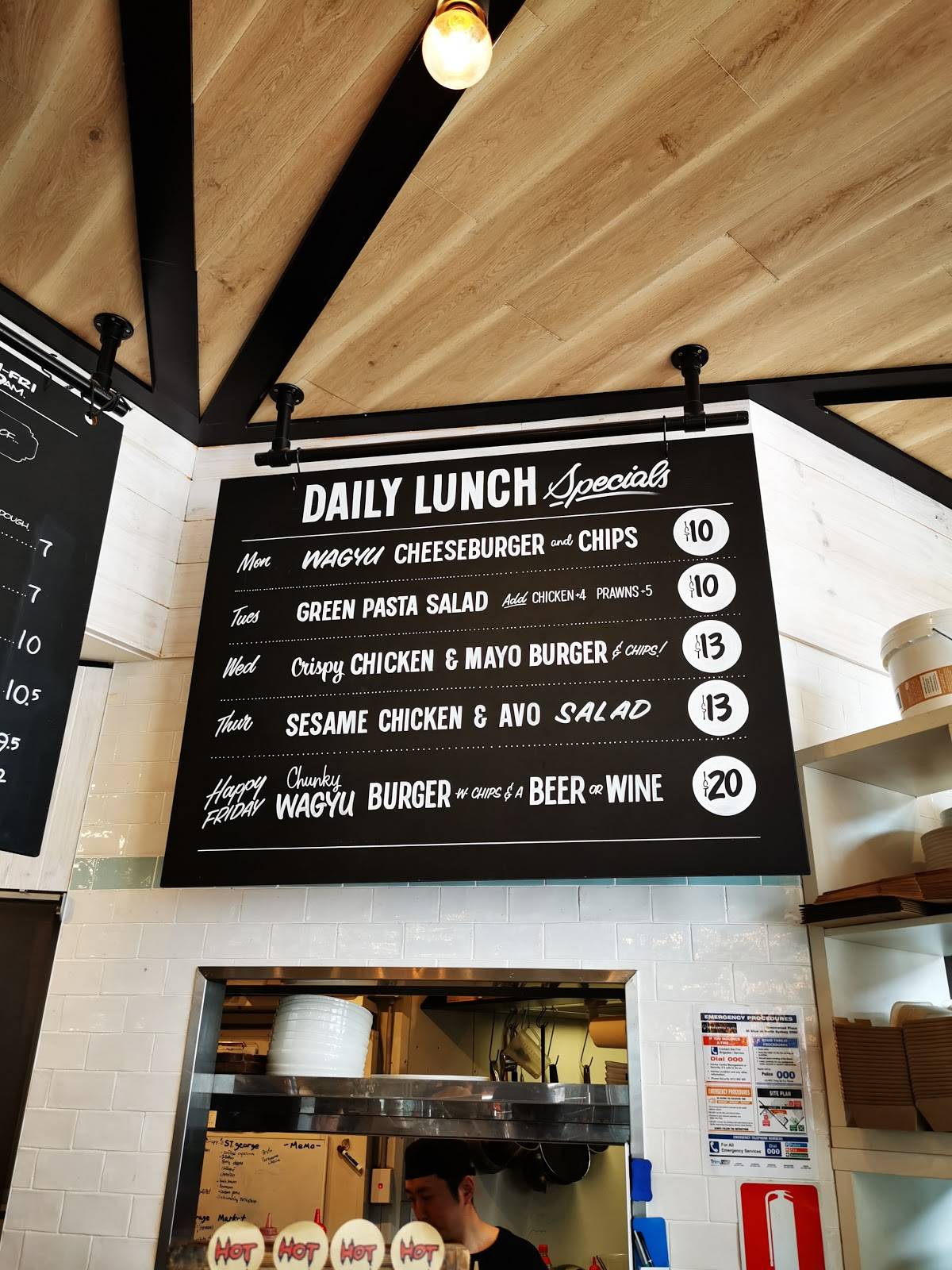 Menu at Blue 36 Cafe, North Sydney, Opposite North Sydney Train Station
