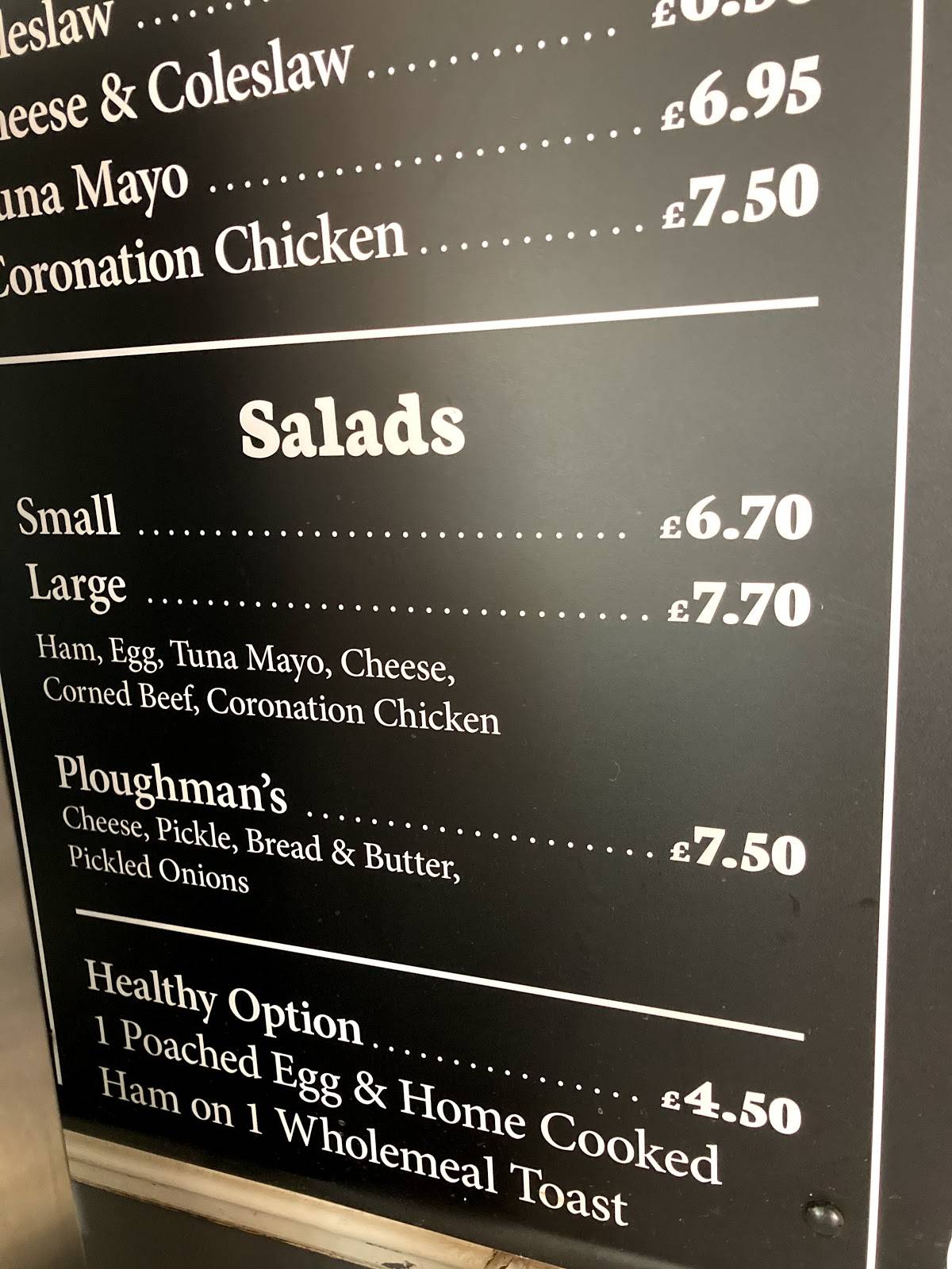Menu at Butchers Hook Cafe, Heathfield