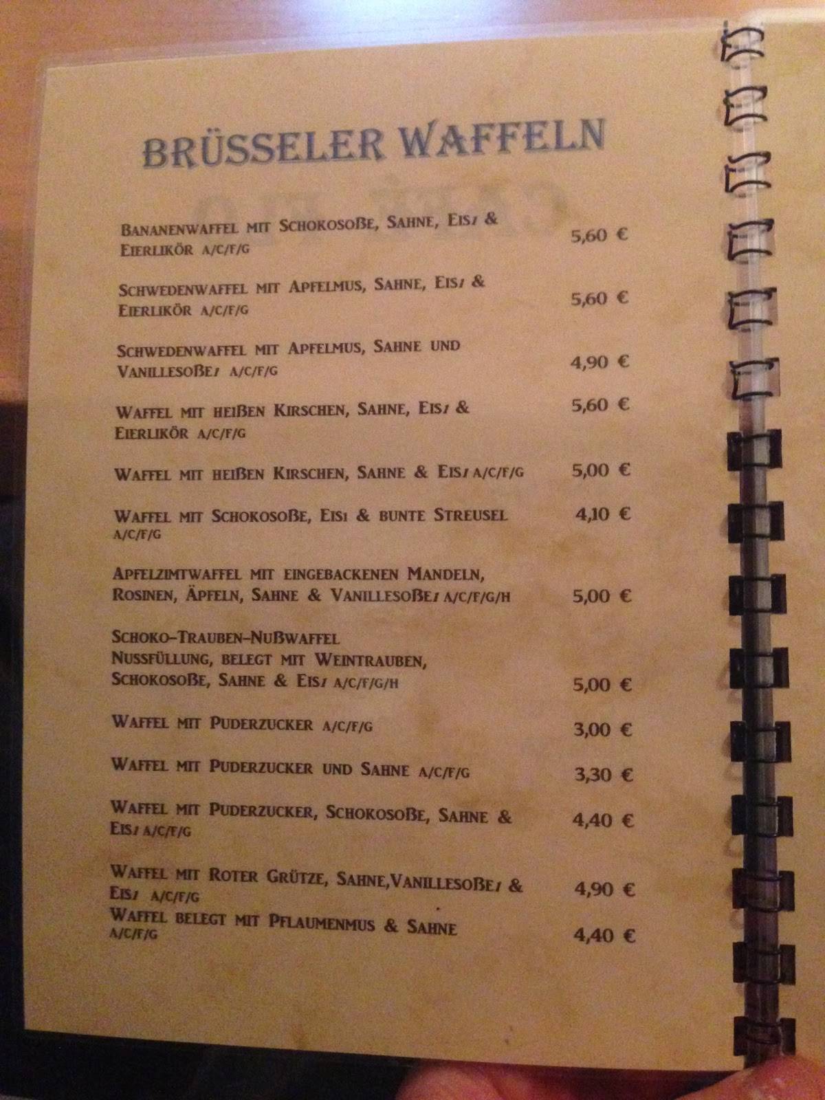 Speisekarte von Café Flo cafe, Erfurt