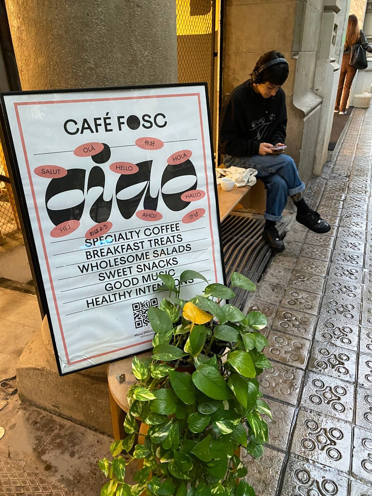 Carta de Café Fosc, Barcelona