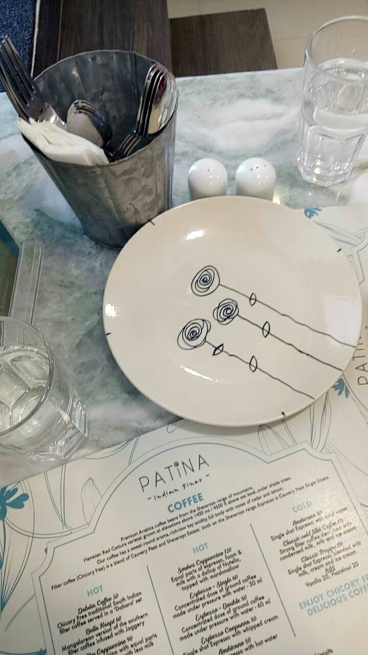 Menu at Patina - Indian Diner, Chennai