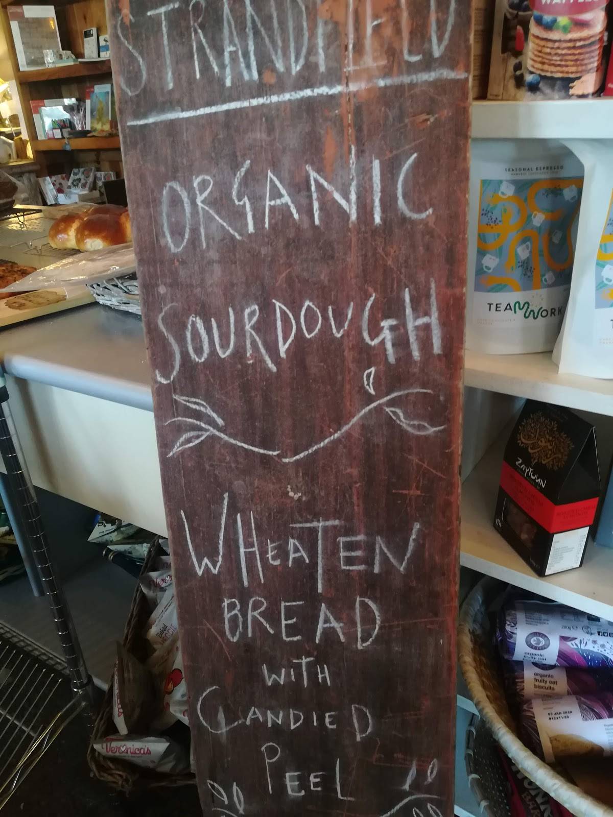 Menu at Strandfield cafe, Dundalk