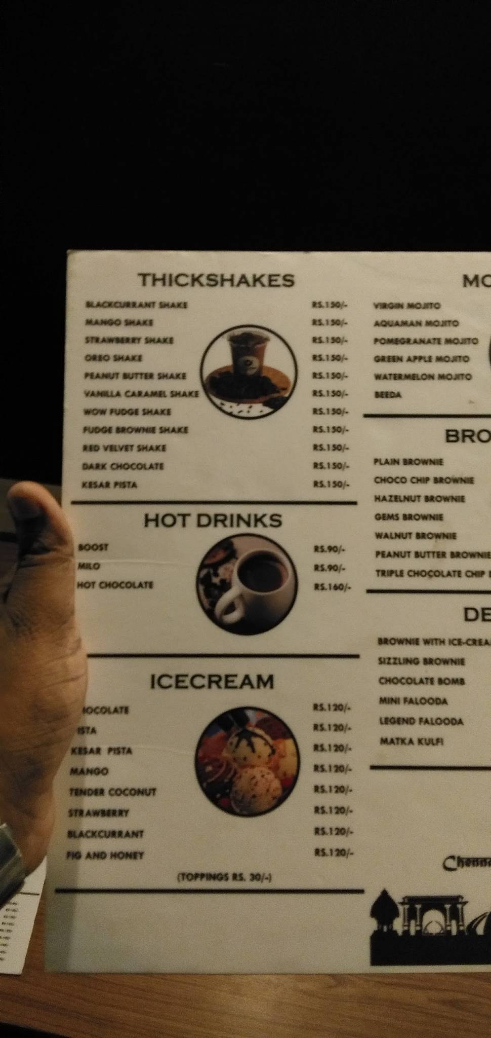 Menu at Cafe untitled (foodie's atti), Chennai