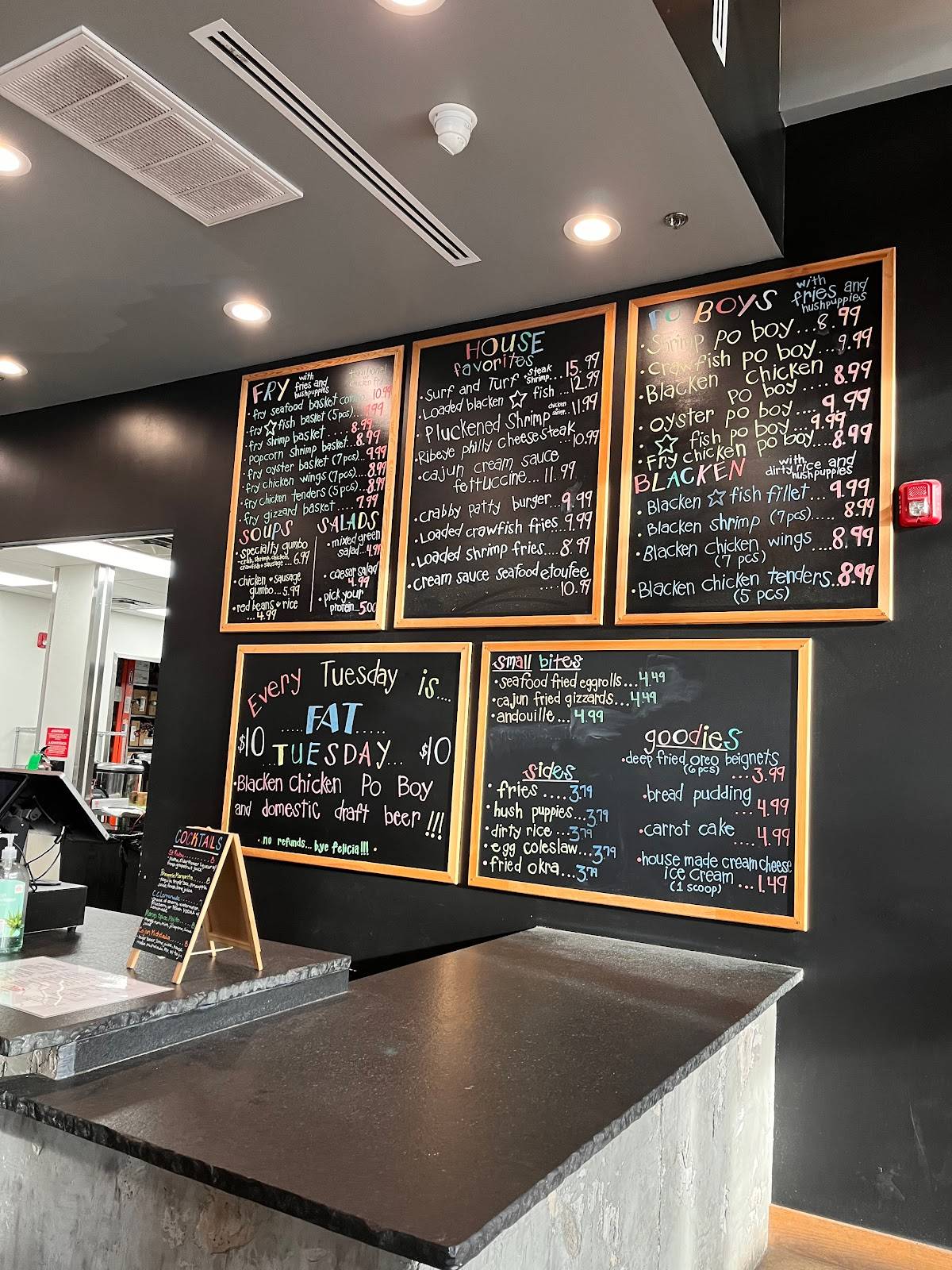 Menu at Cajun Corner - Uptown OKC restaurant, Oklahoma City, 312 NW 23rd St