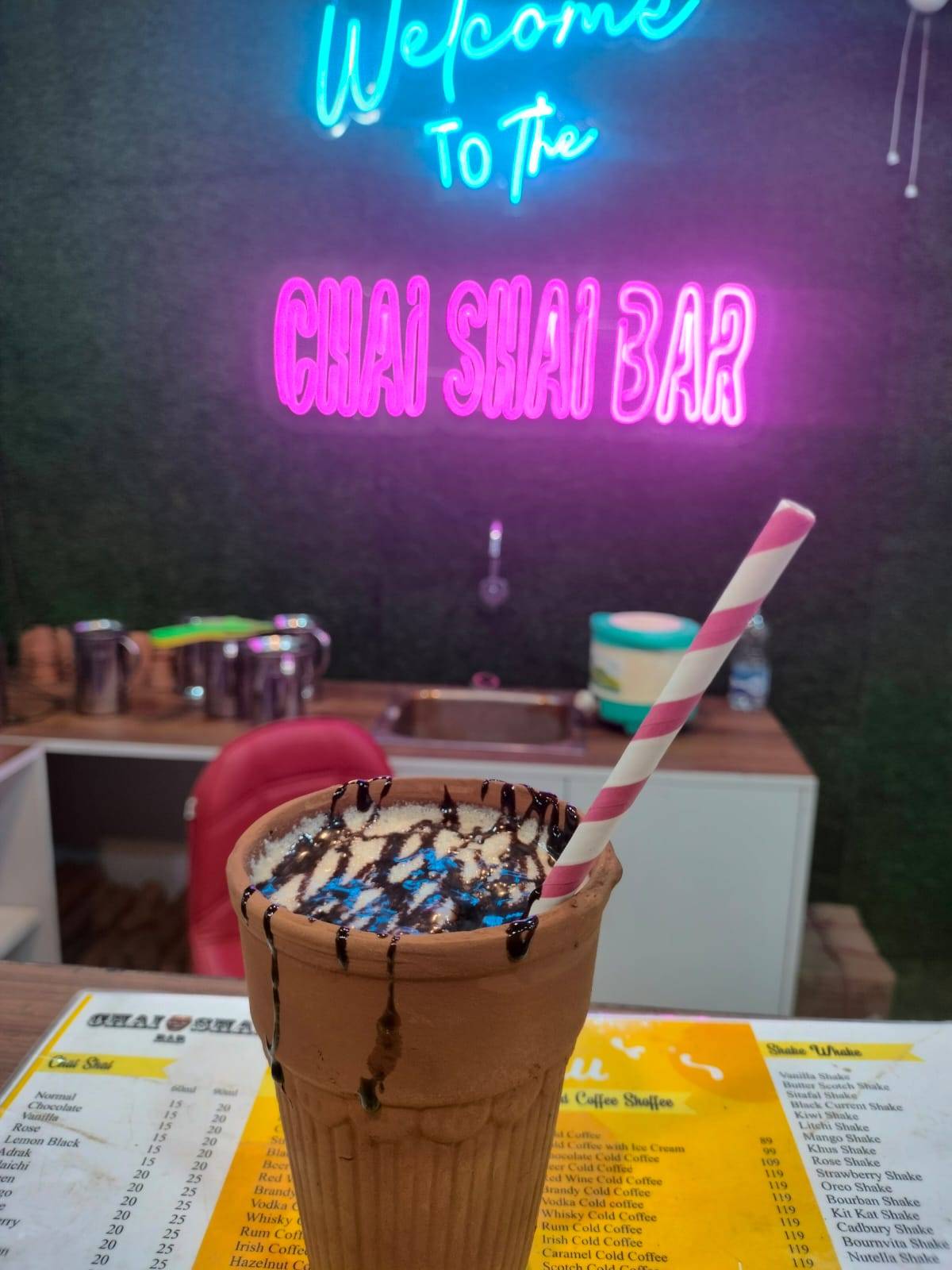 Menu at Chai Shai Bar, Jhansi, Gate 1