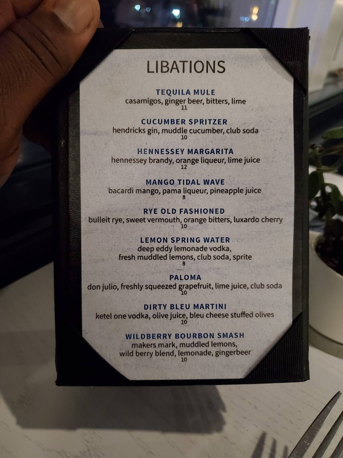 Menu at Chesapeake Inn Restaurant & Marina, Chesapeake City