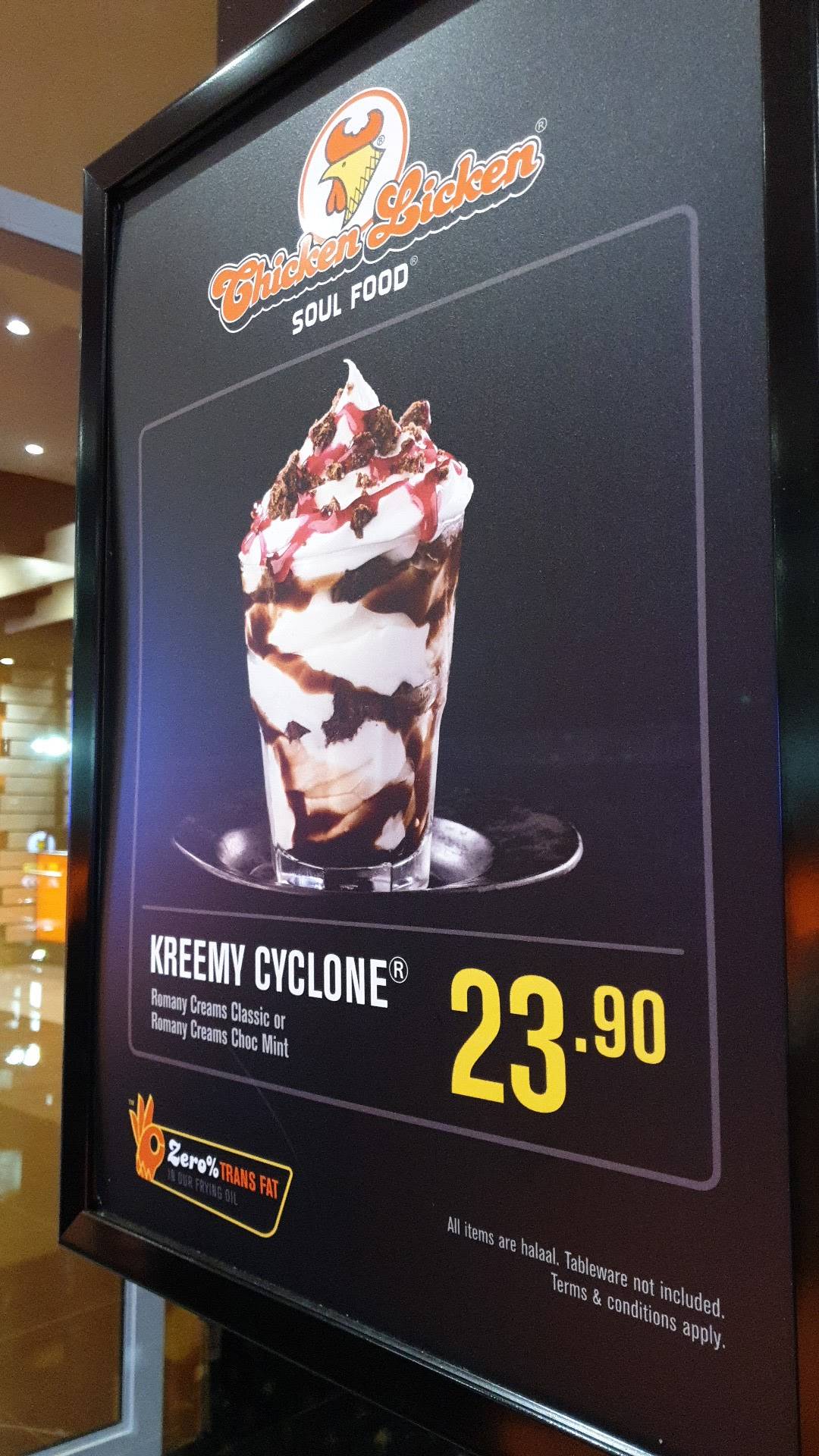 Menu at Chicken Licken restaurant, Klerksdorp, Or Tambo Road
