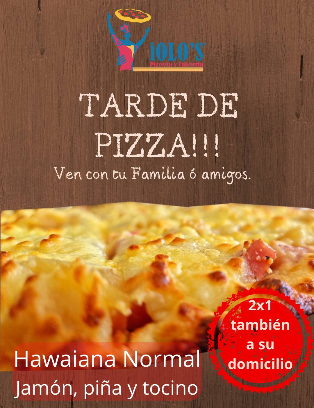 Carta del restaurante iolo’s Pizza (sucursal valle), Nezahualcóyotl