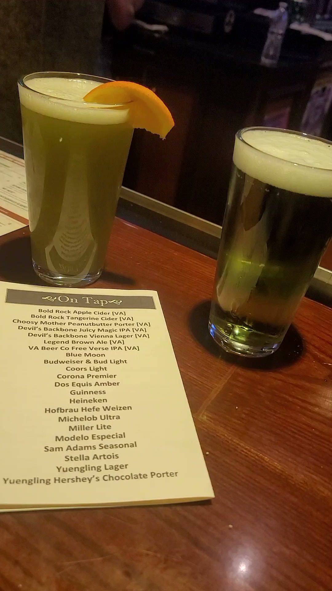 Menu at Tilted Kilt pub & bar, Colonial Heights