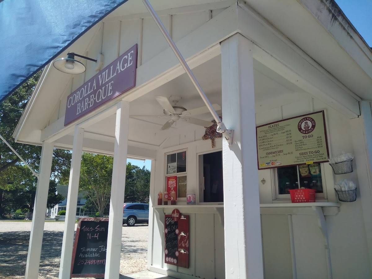 Menu at Corolla Village Barbecue, Corolla