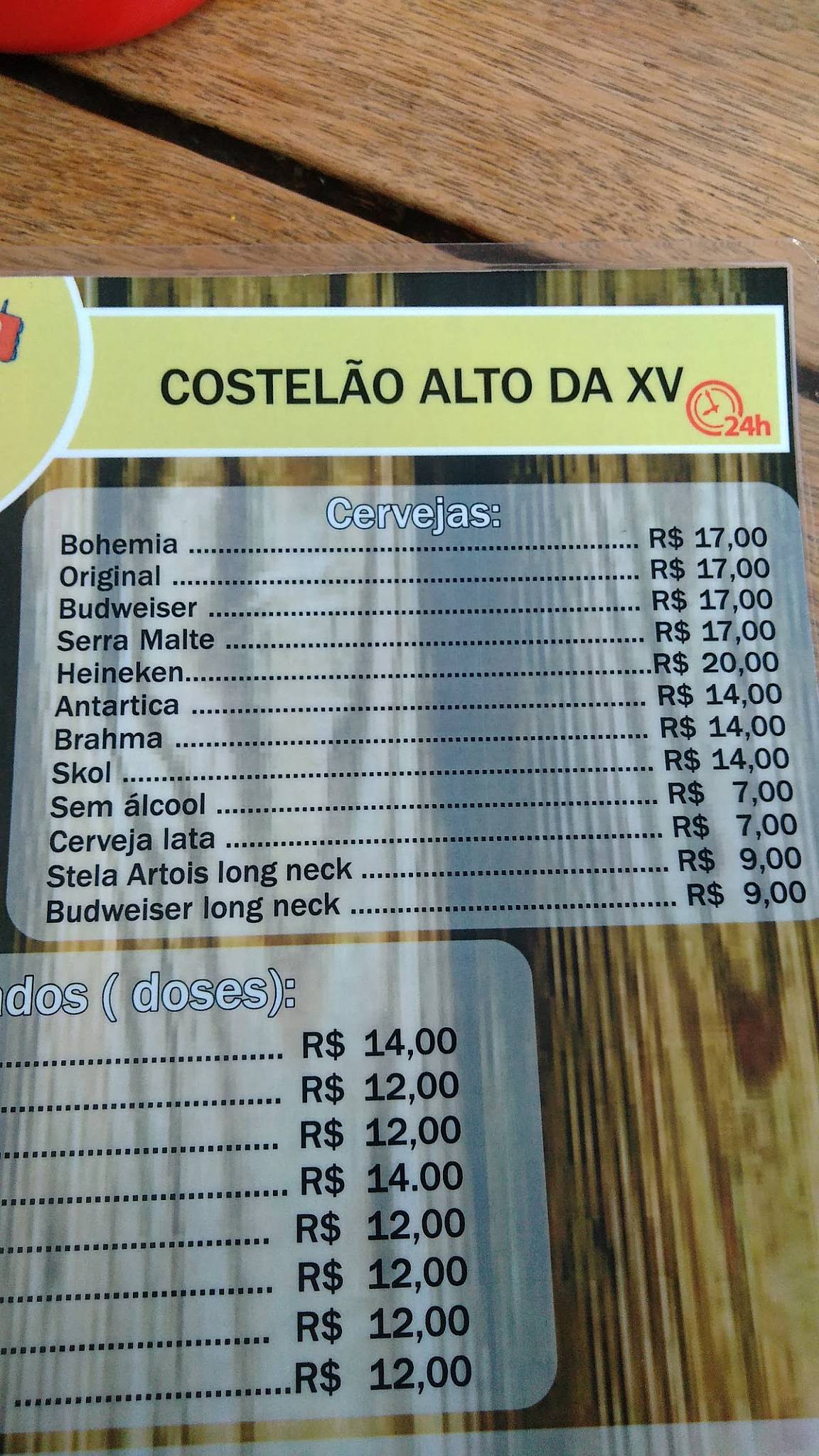 Menu em Costelão Alto Da Xv churrascaria, Curitiba, R. Mal. Deodoro