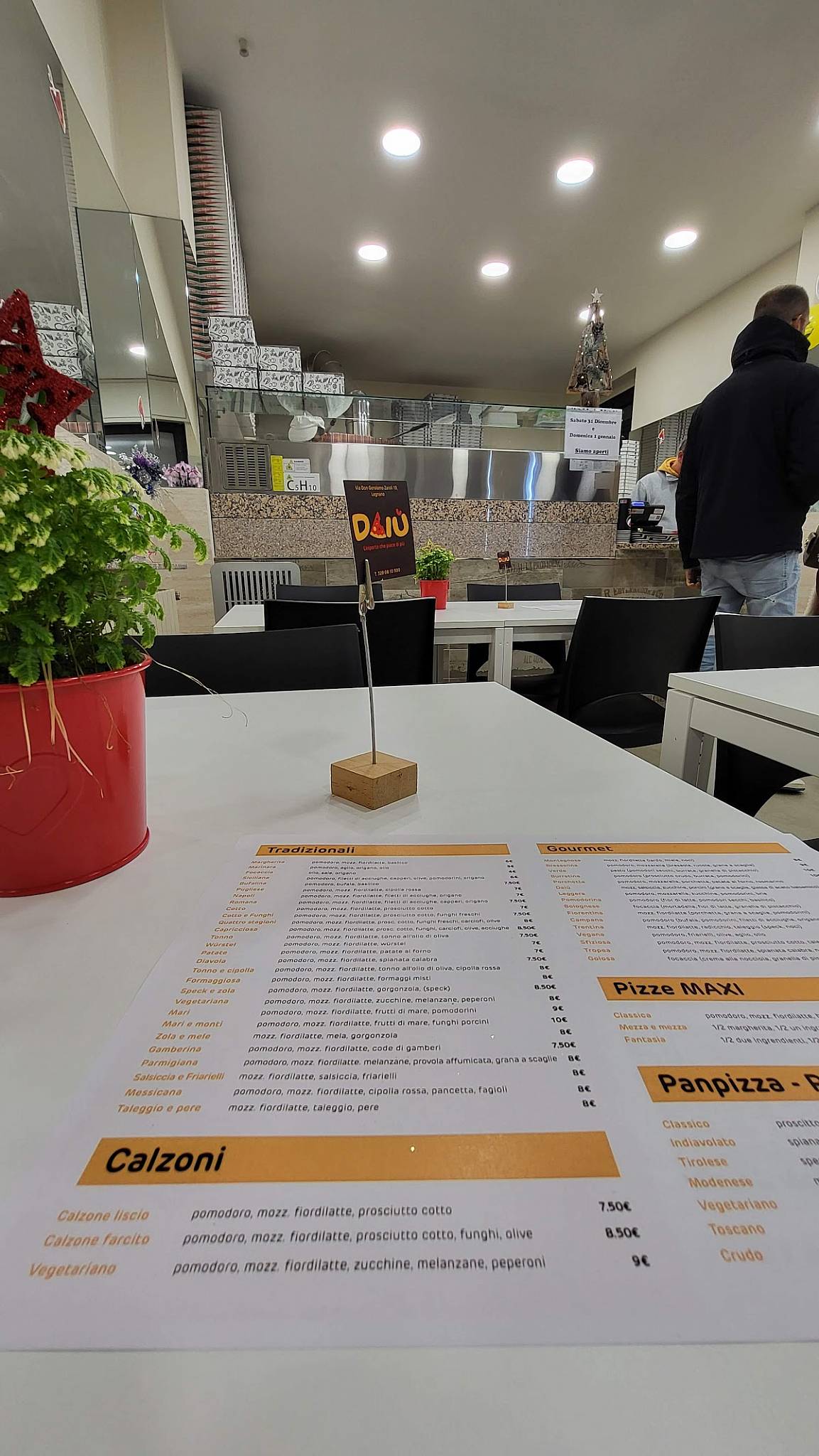 Speisekarte von Daiù restaurant, Ligni