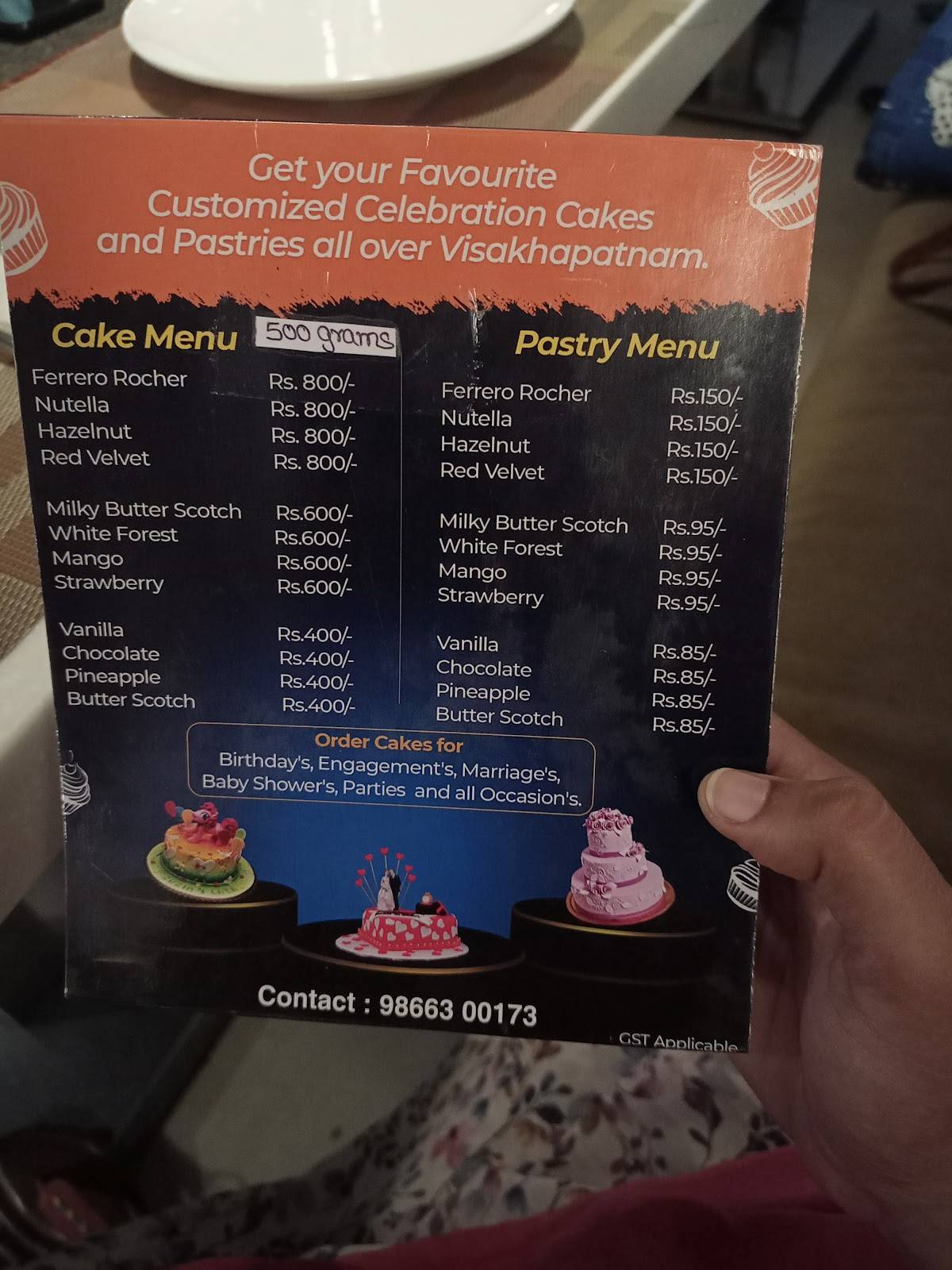 Menu at Dakshin Restaurant, Visakhapatnam, Hotel Daspalla