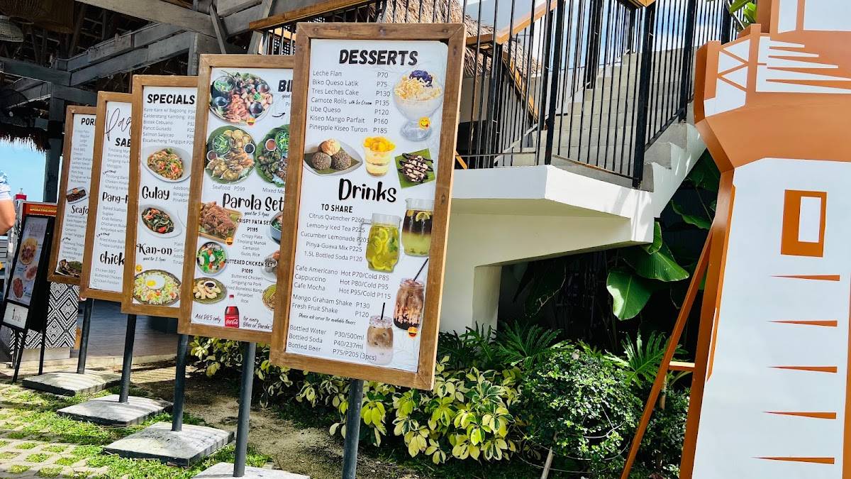 Menu at Parola Seaview Restaurant - Danao, Danao City