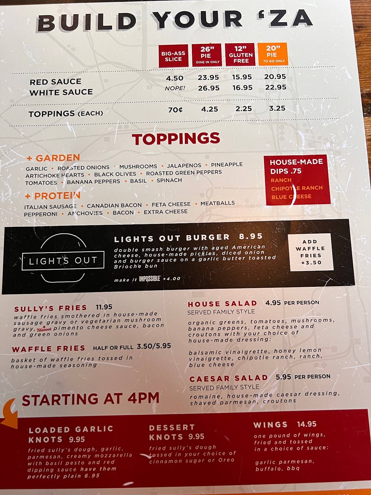 Menu at Atomic Cowboy home of Denver Biscuit Co & Fat Sully's NY Pizza ...