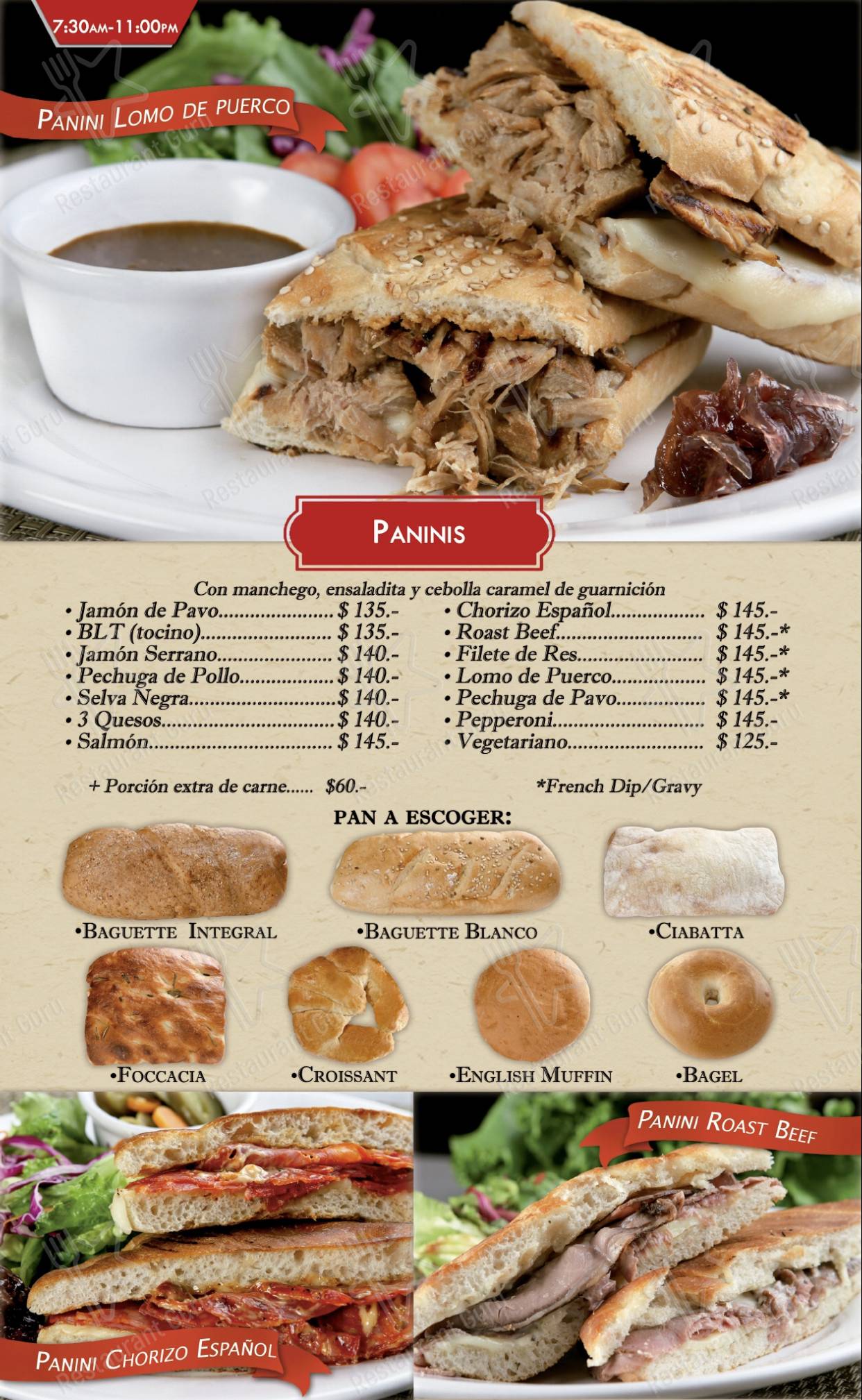 Carta del restaurante Dolce Mami Suc. Zona Dorada, Mazatlán, Av Camarón ...