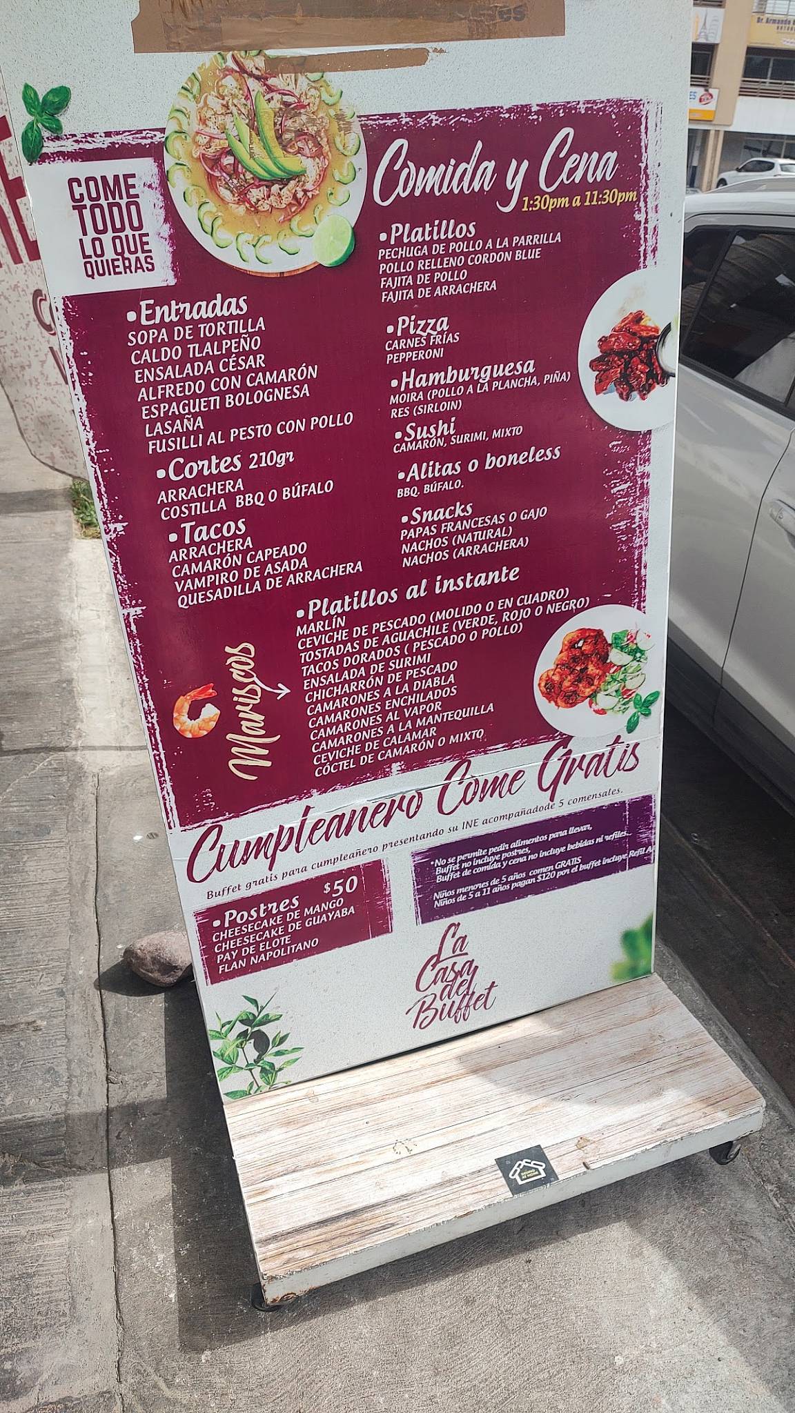 Carta del restaurante Dolce Mami Suc. Zona Dorada, Mazatlán, Av Camarón ...
