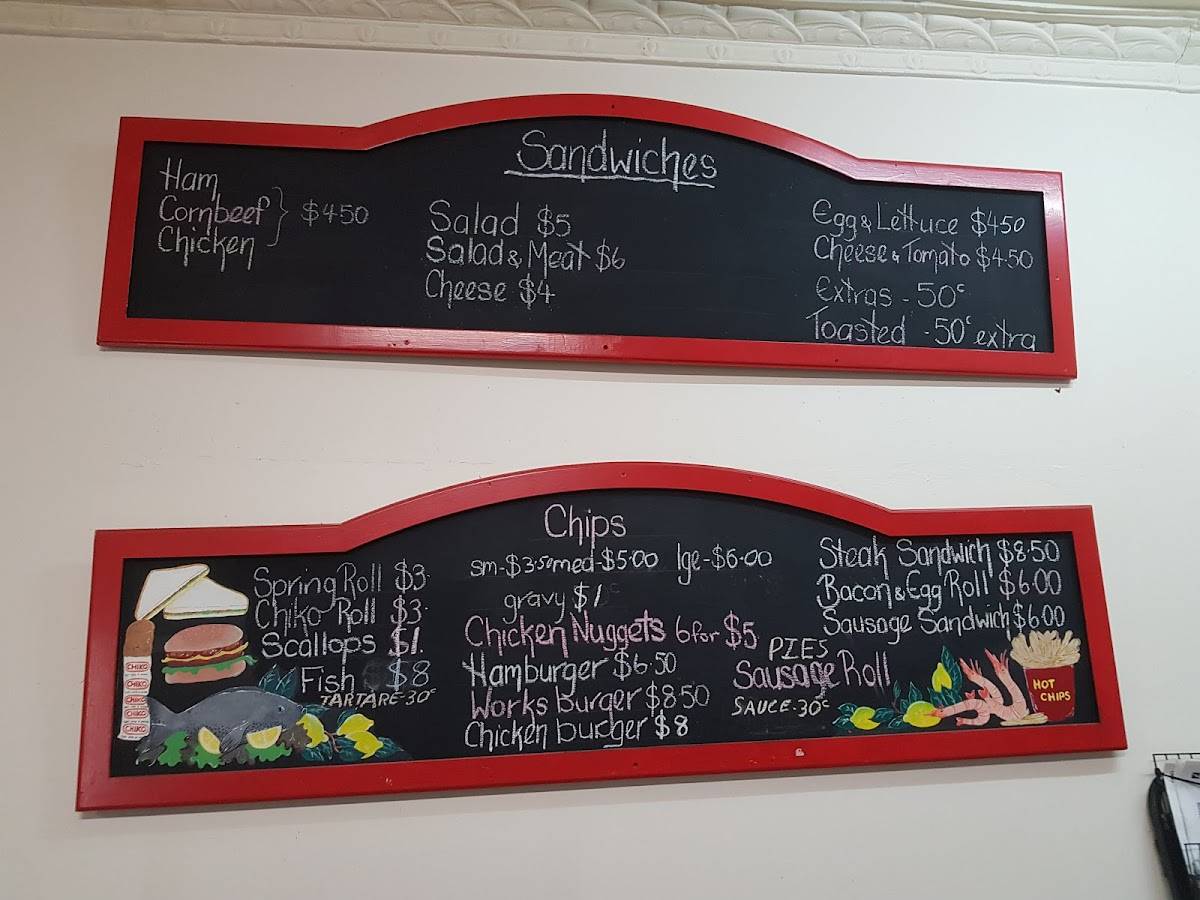 Menu at White Rose Cafe Dunedoo, Dunedoo