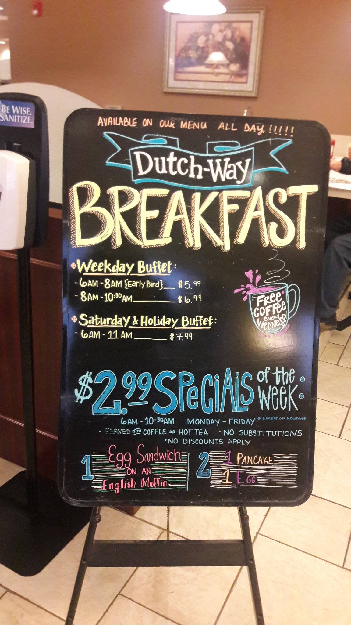 Menu at Dutch-Way Family Restaurant - Myerstown, Myerstown