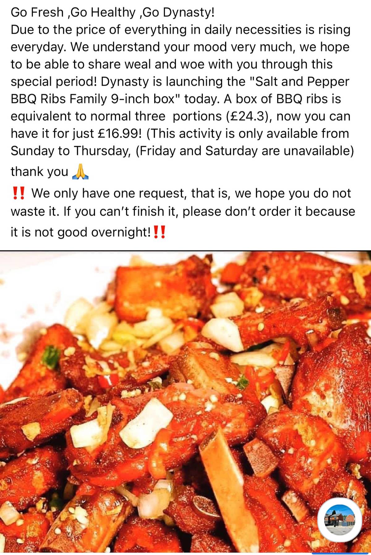 Menu at Dynasty Chinese & Thai Takeaway restaurant, Altrincham, 101 Wood Ln